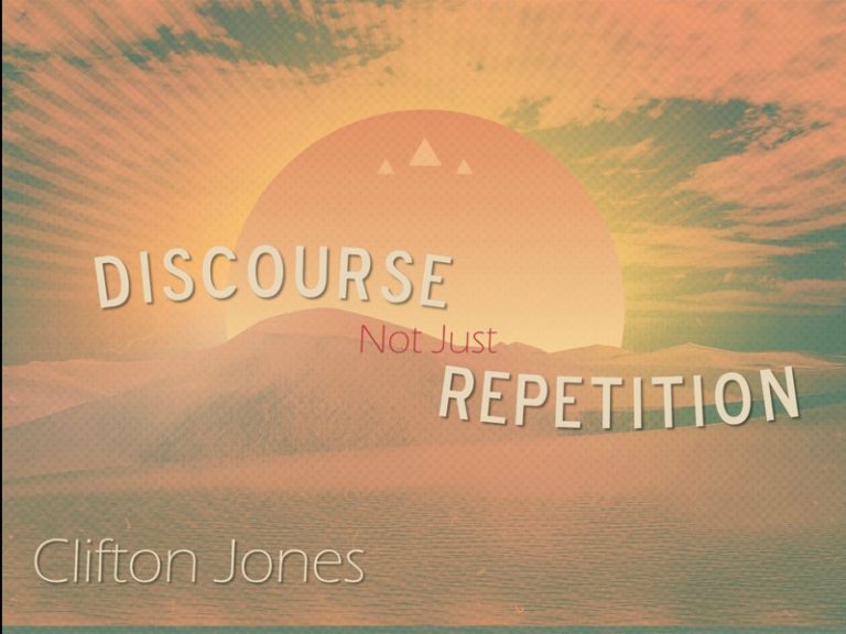 Discourse: Not Just Repetition (Entire Article) – APOSTOLIC INFORMATION ...
