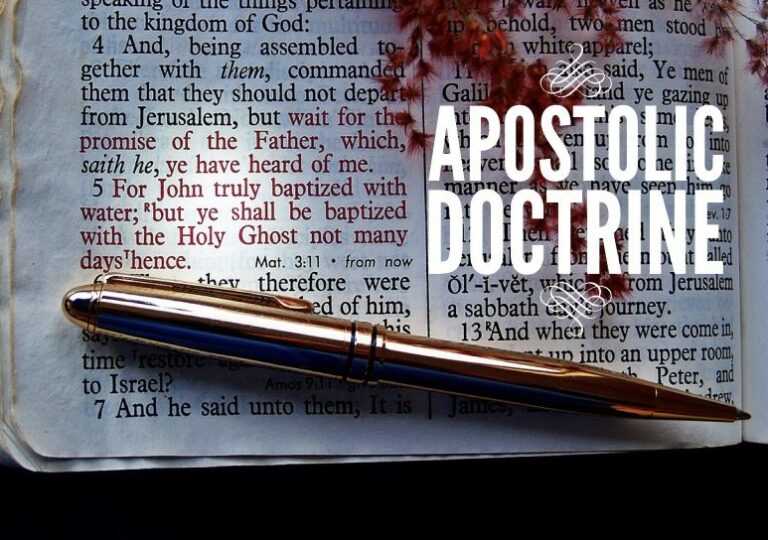 Apostolic Doctrine – APOSTOLIC INFORMATION SERVICE